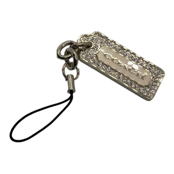 Coach | Bags | Coach Purse Charm Beautiful Crystals Surround The Coach ...